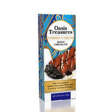 Oasis Treasures Cookies ‘N Cream Dubai Chocolate – Exotic Snack Guys Texas