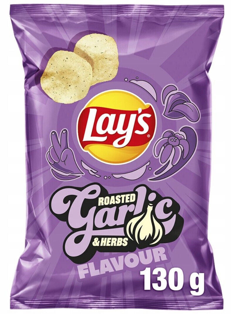 Lays Roasted Garlic & Herbs – Exotic Snack Guys Texas