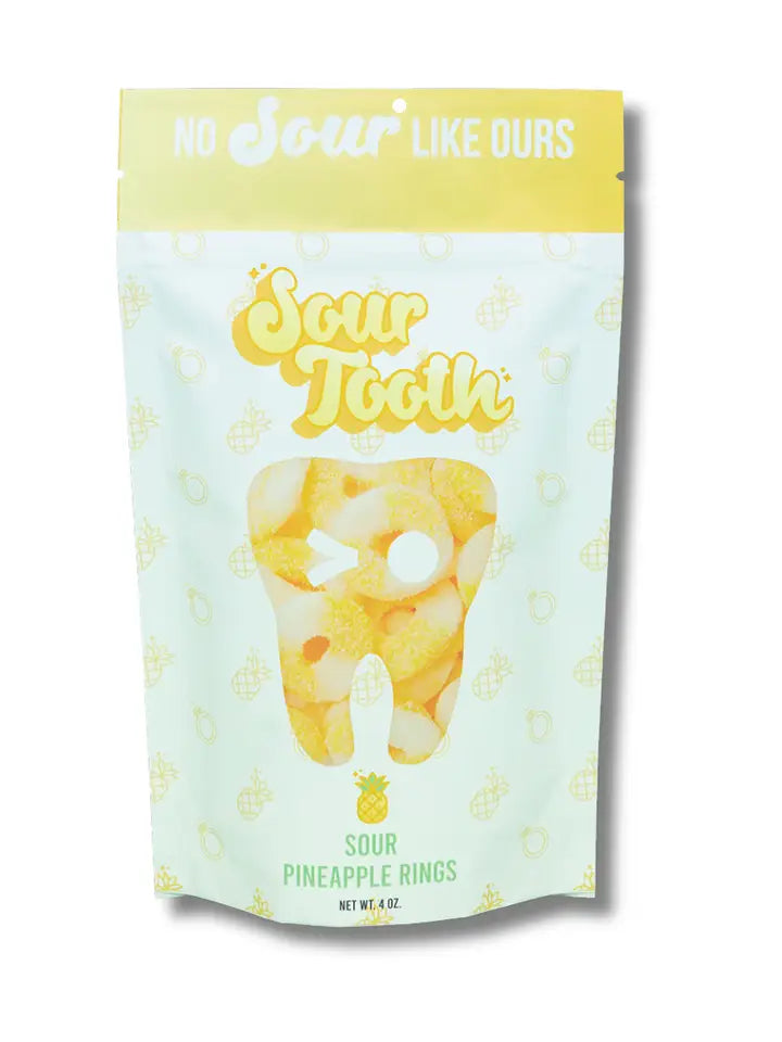 Sour tooth pineapple rings – Exotic Snack Guys Texas